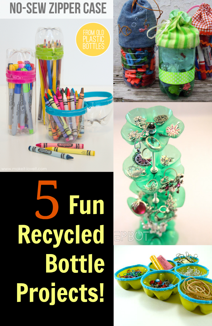 5 Fun Recycled Bottle Projects! | DiscountQueens.com